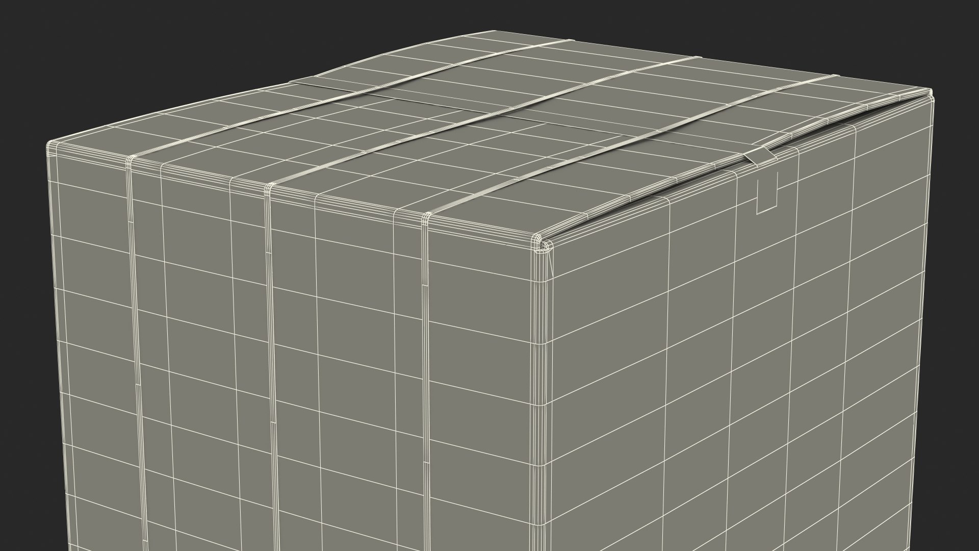 Old Large Cardboard Box model - TurboSquid 2115238