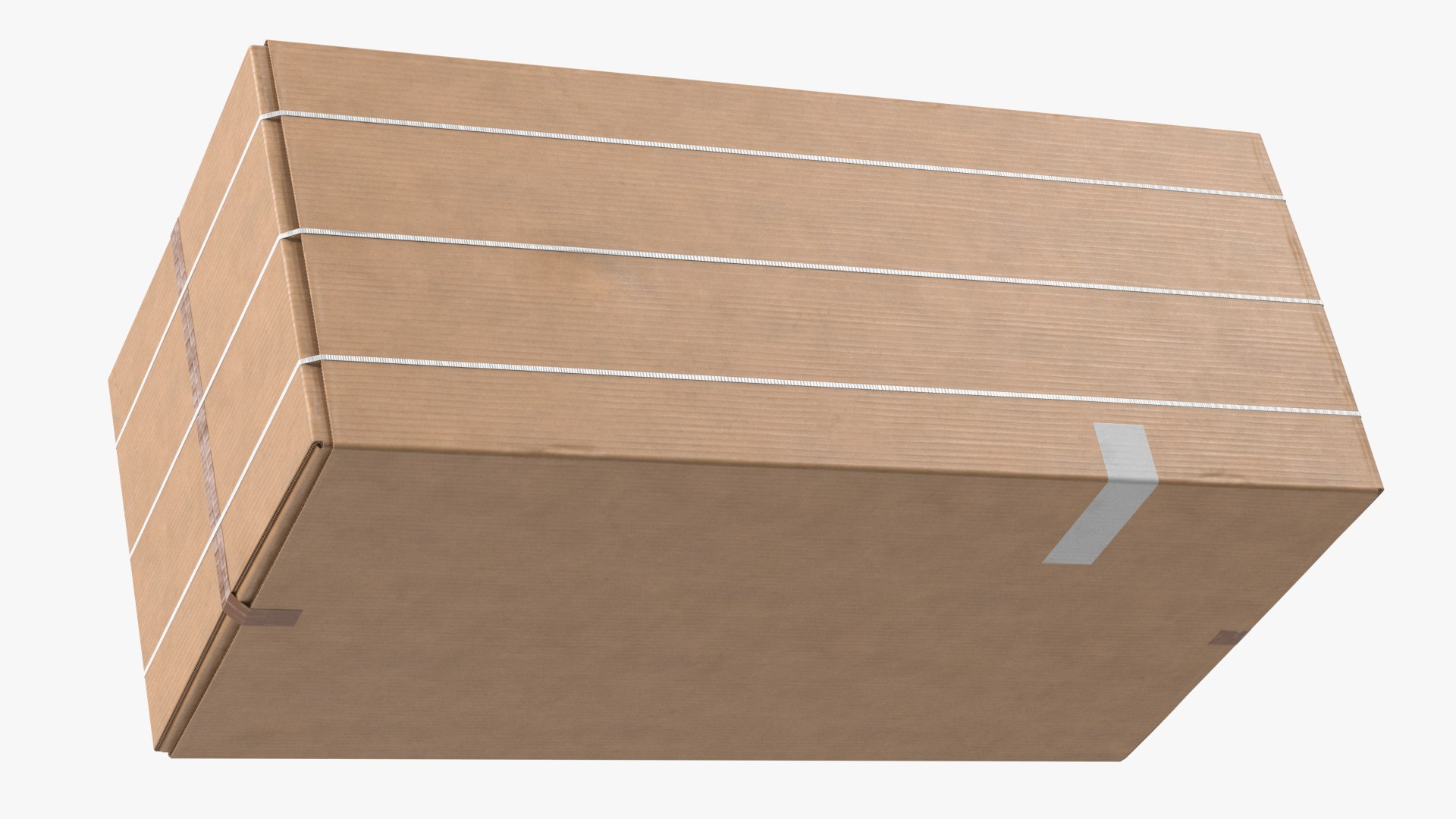 Old Large Cardboard Box Model - TurboSquid 2115238