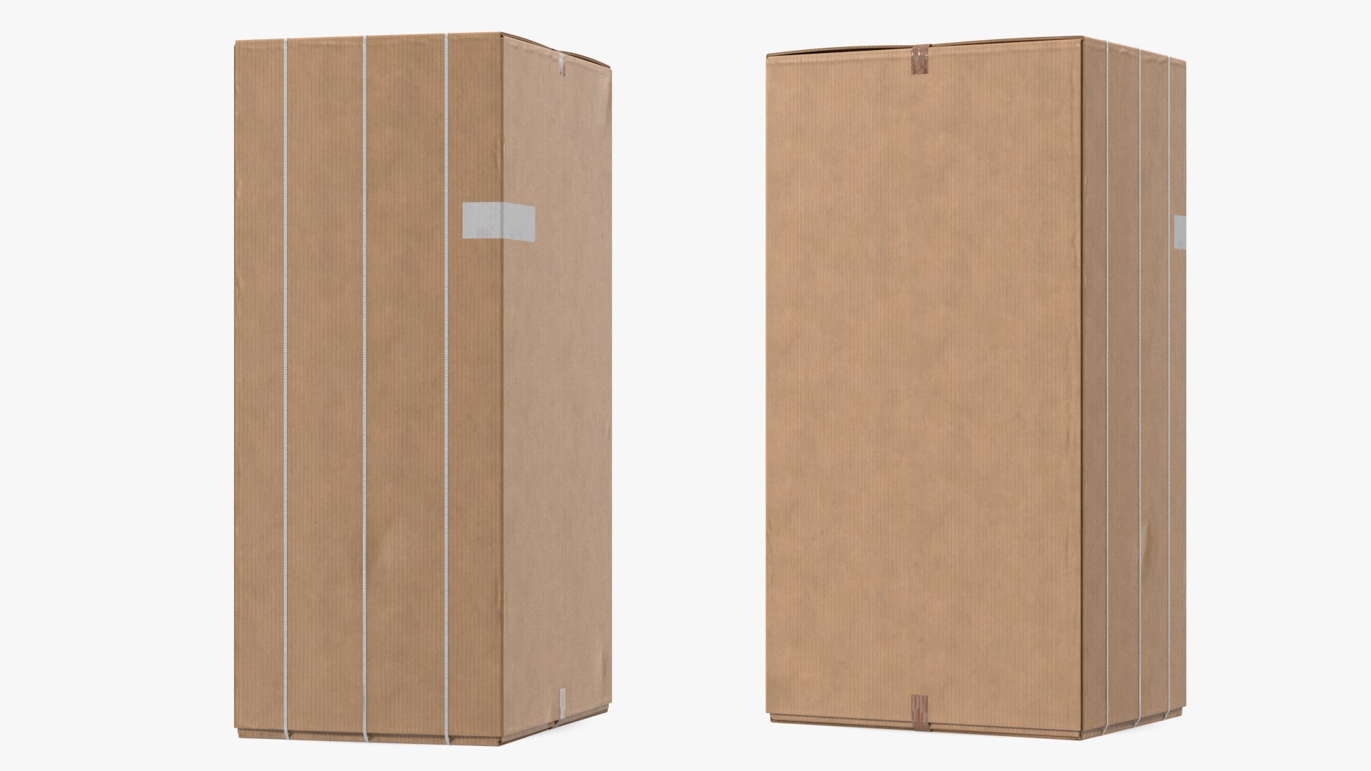 Old Large Cardboard Box Model - TurboSquid 2115238