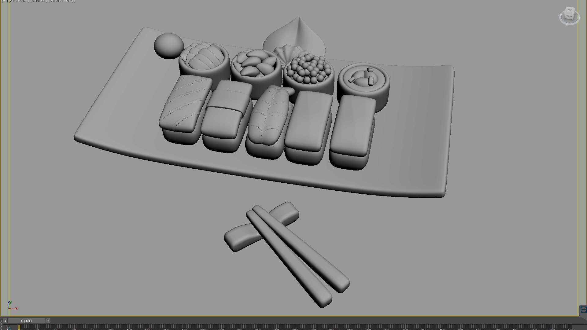 3D Model Sushi - Sushi Set - TurboSquid 2034885