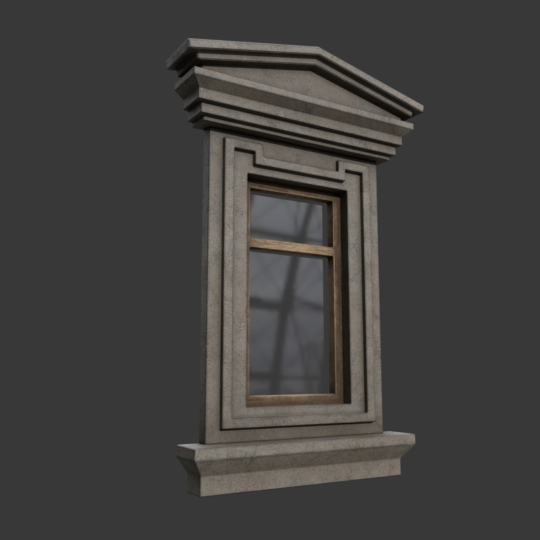 Classic Cartoon style of PBR Modular Windows Collection 3 model ...