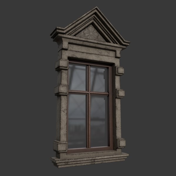 Classic Cartoon style of PBR Modular Windows Collection 3 model ...