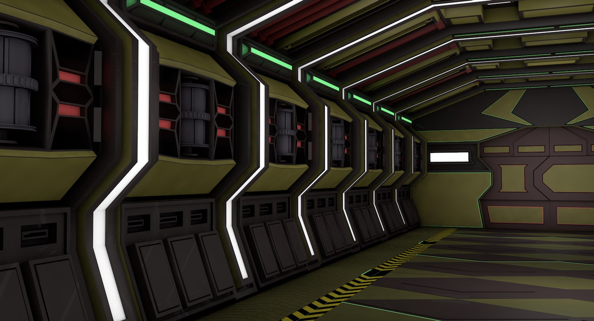 Sci Fi Interior 3D Model - TurboSquid 1454102