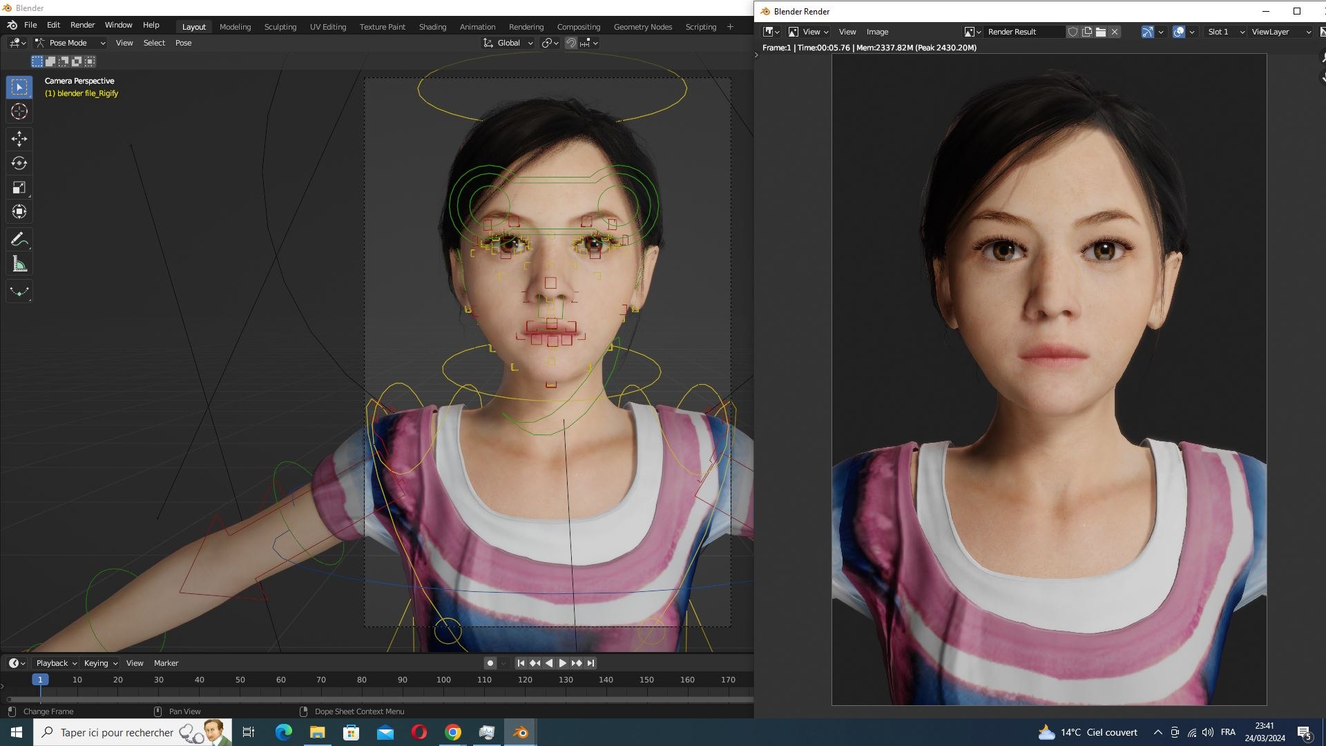 Riya - Little Girl Low-poly Kid Low-poly Model - TurboSquid 2217252