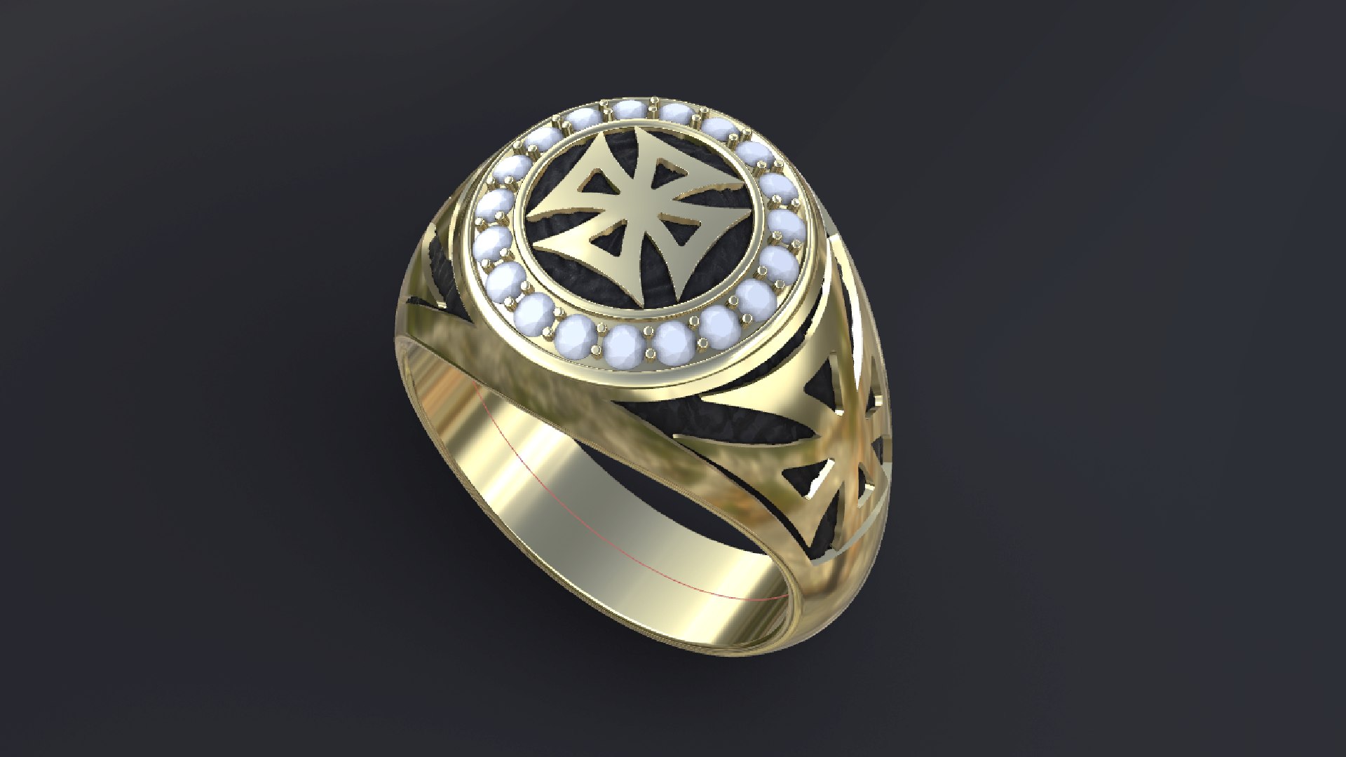 3D Ring With Symbols Of The Army Of Ukraine 3D Print Model - TurboSquid ...