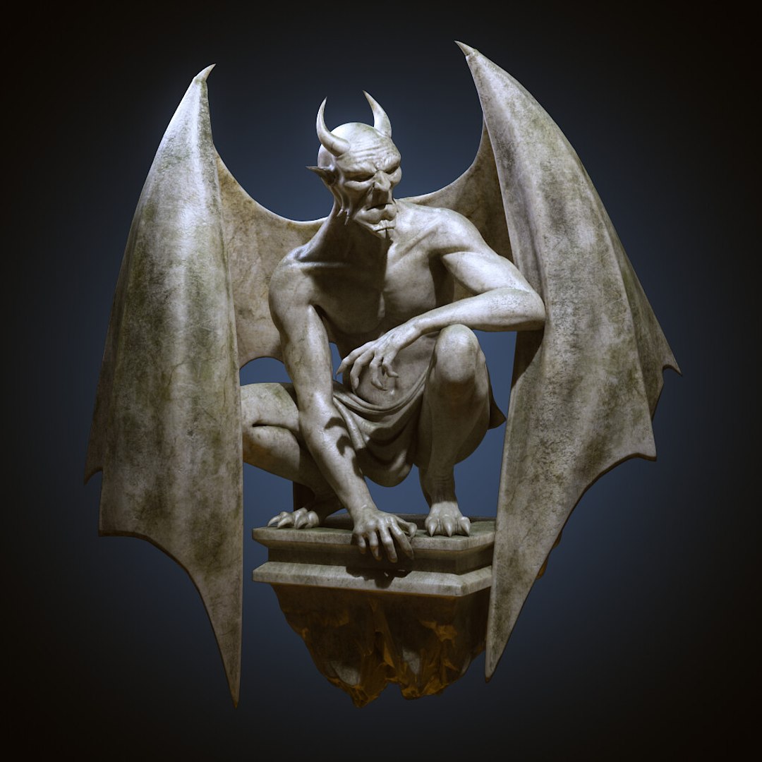 3D Marble Gargoyle Model - TurboSquid 1986019