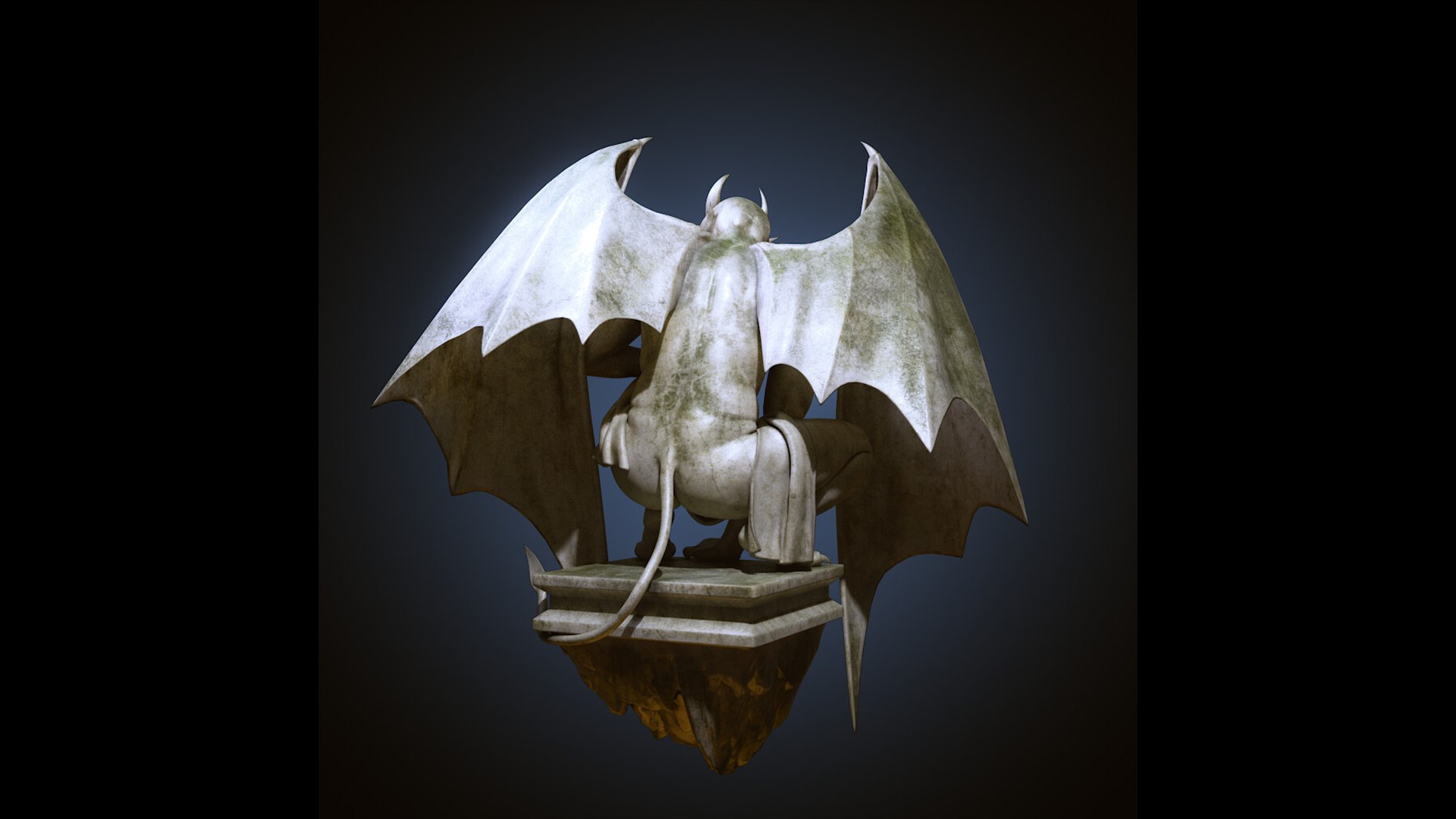 3D Marble Gargoyle Model - TurboSquid 1986019