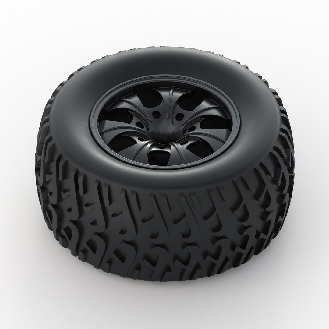 3D Monster Truck Wheel - TurboSquid 1535972