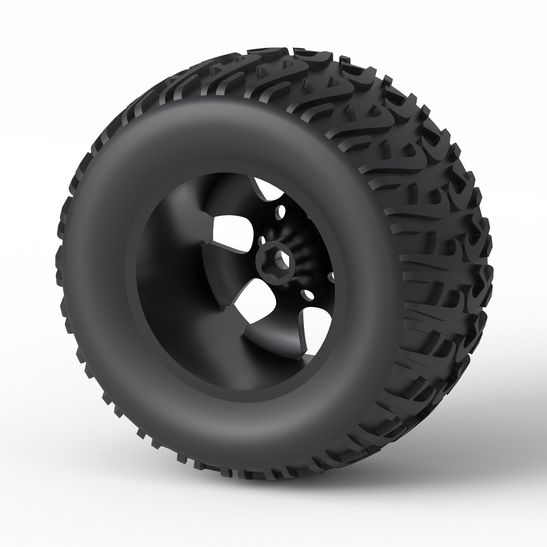 3D Monster Truck Wheel - TurboSquid 1535972