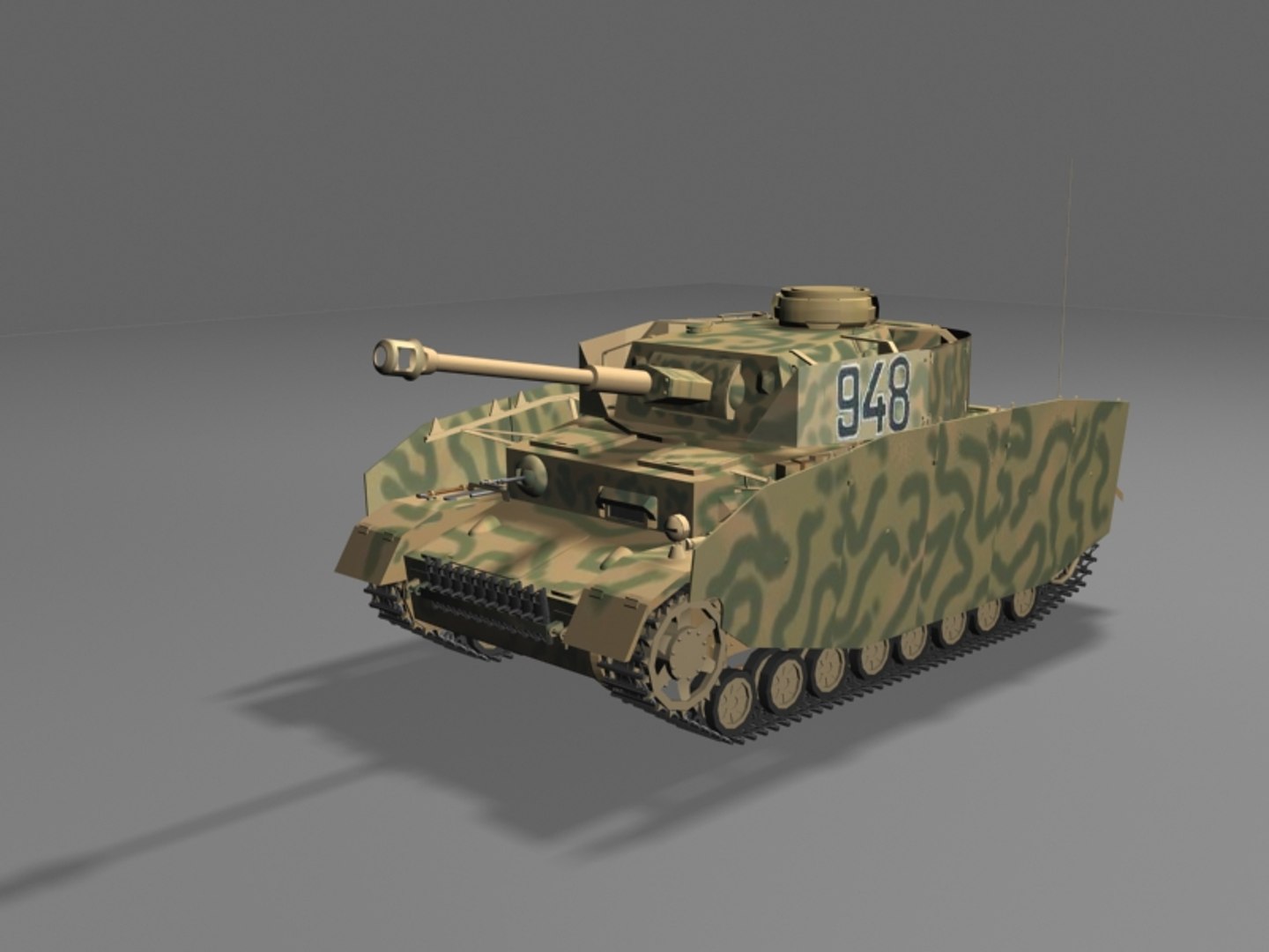 3d German Tank