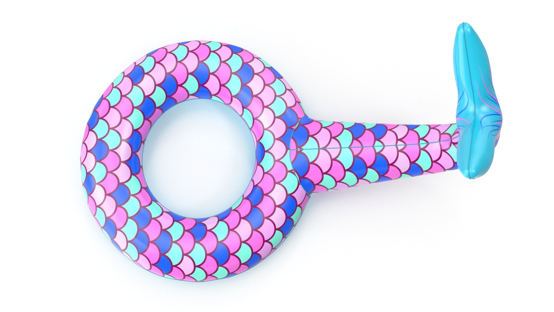 3D Giant Mermaid Tail Pool Float Model - TurboSquid 1756718