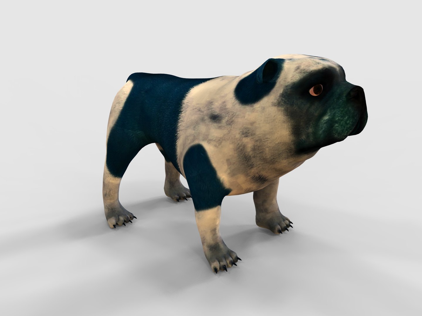 Bulldog Rigged 3d Obj