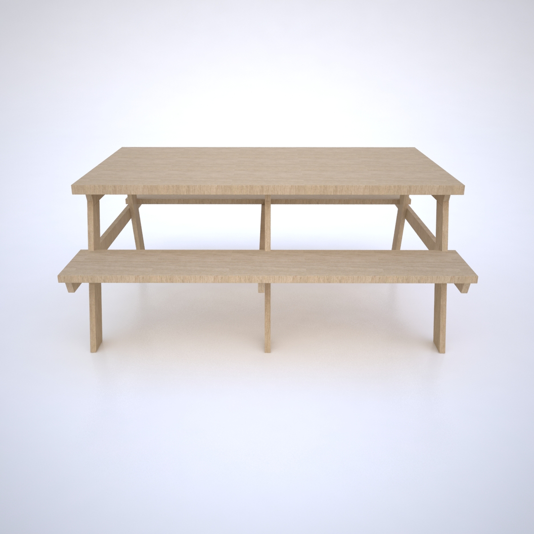 Free Max Model Wooden Bench Table