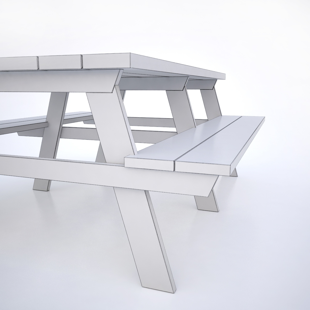 free max model wooden bench table