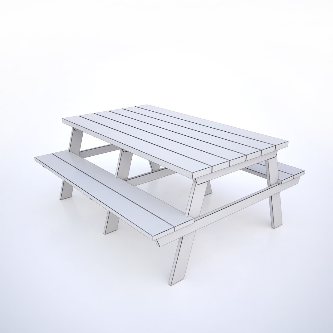 Free Max Model Wooden Bench Table