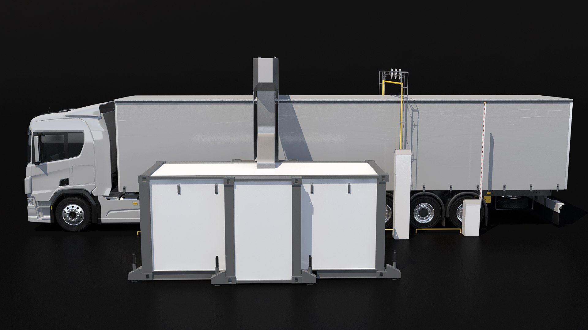 Border X-Ray Truck Control 3D Model - TurboSquid 1828201