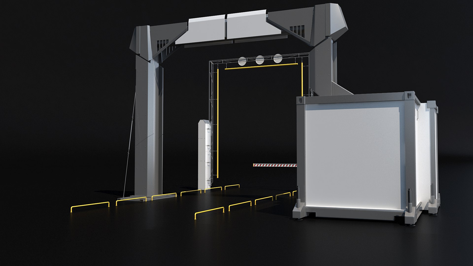Border X-Ray Truck Control 3D Model - TurboSquid 1828201