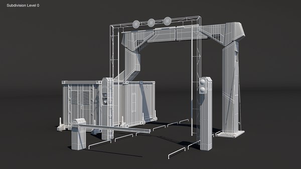 Border X-Ray Truck Control 3D model - TurboSquid 1828201