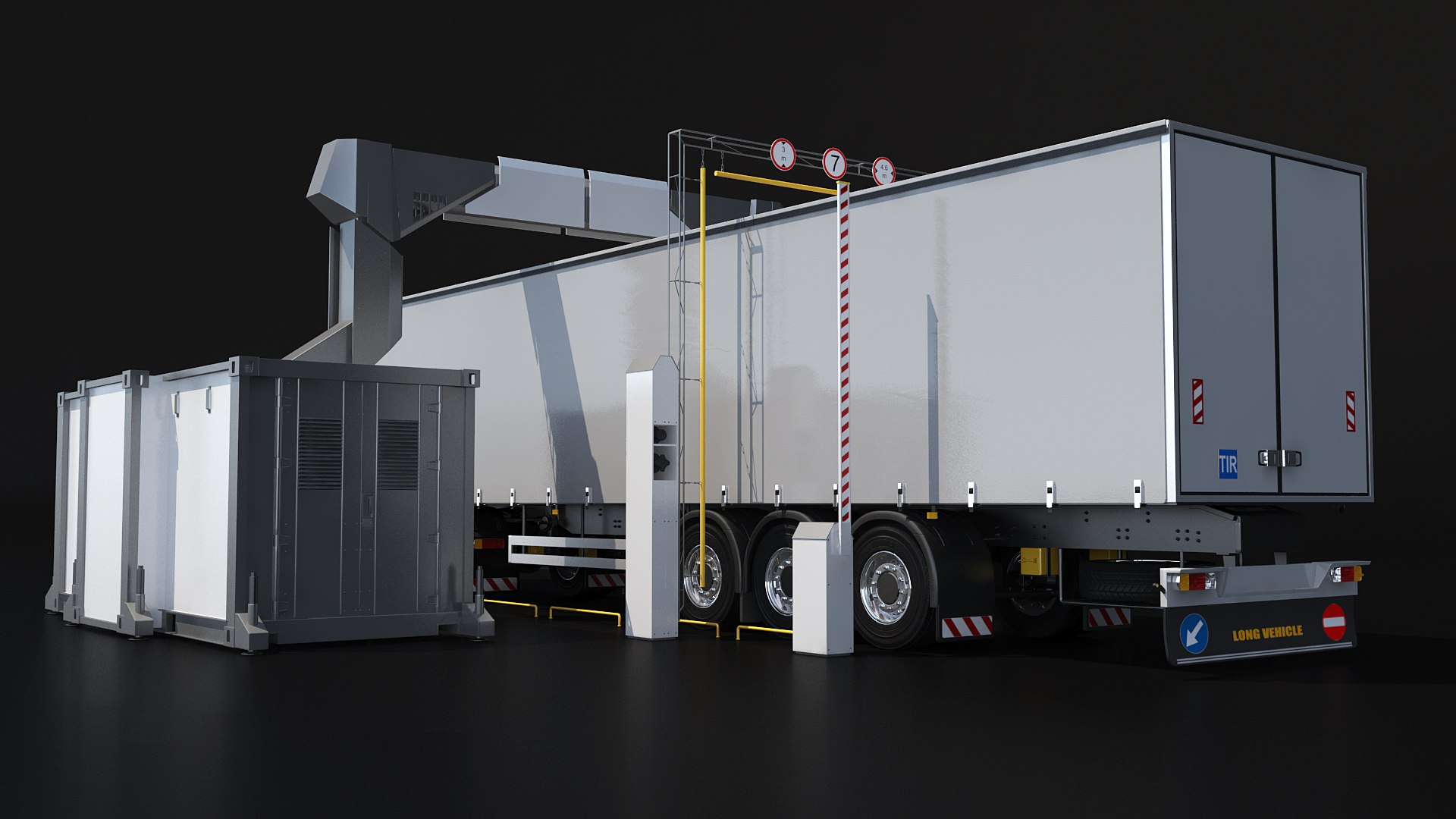 Border X-Ray Truck Control 3D Model - TurboSquid 1828201