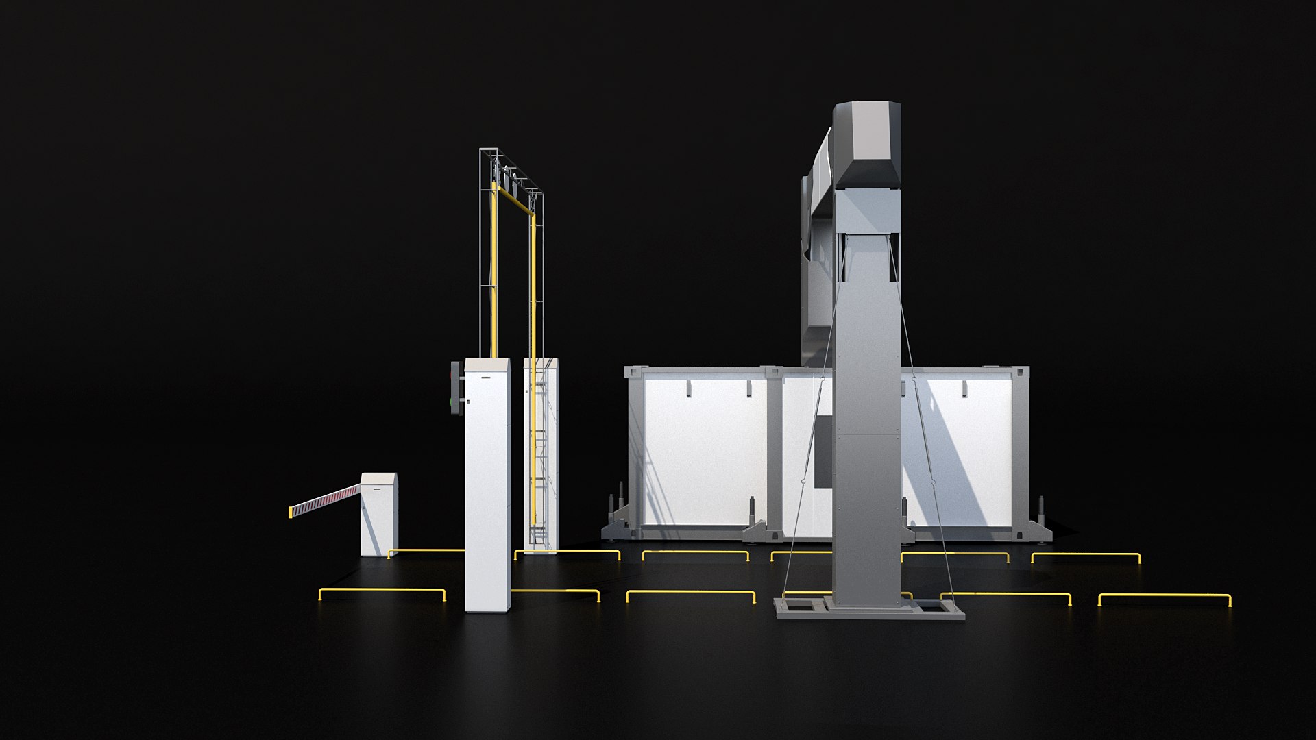 Border X-Ray Truck Control 3D Model - TurboSquid 1828201