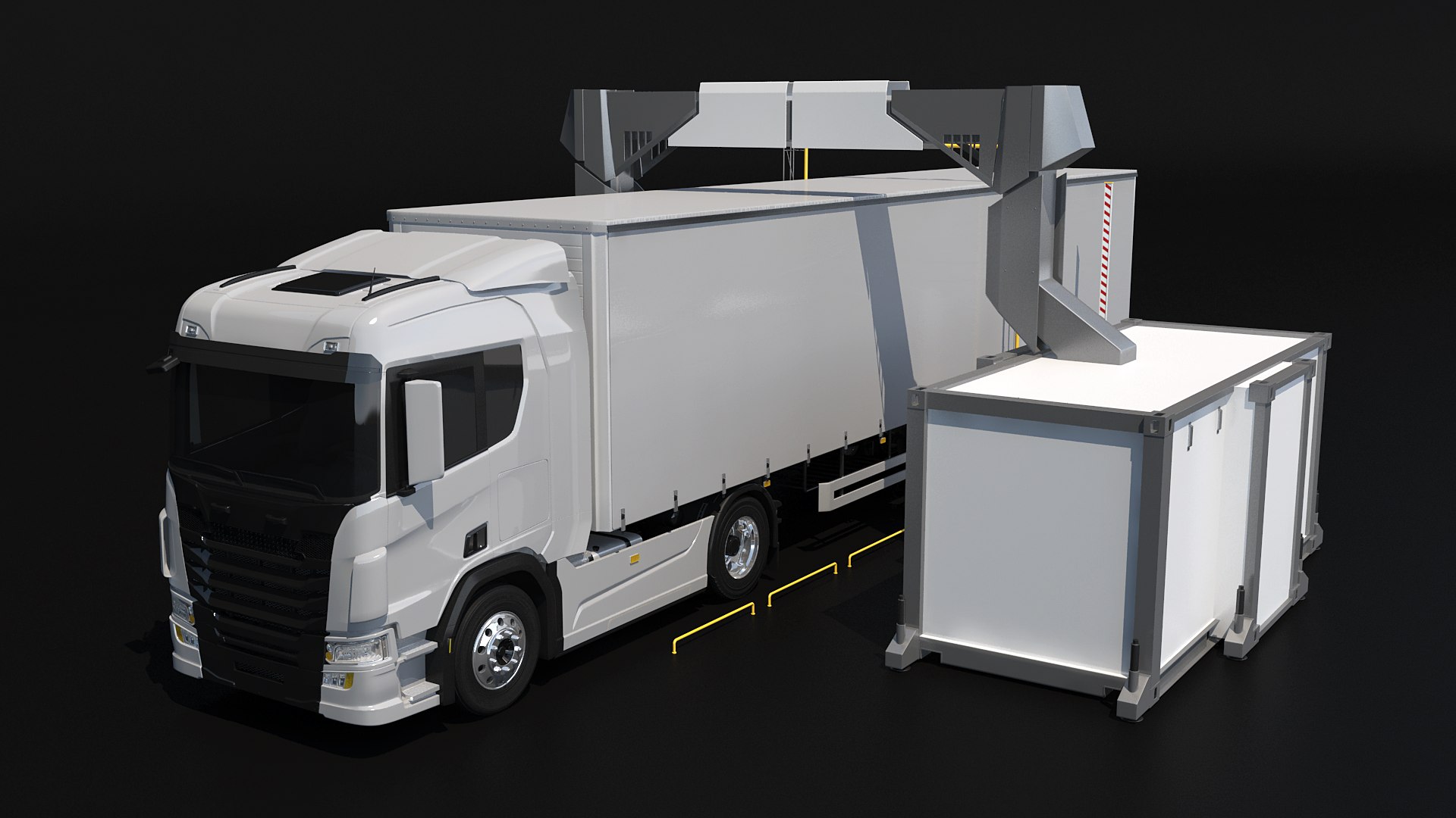 Border X-Ray Truck Control 3D Model - TurboSquid 1828201