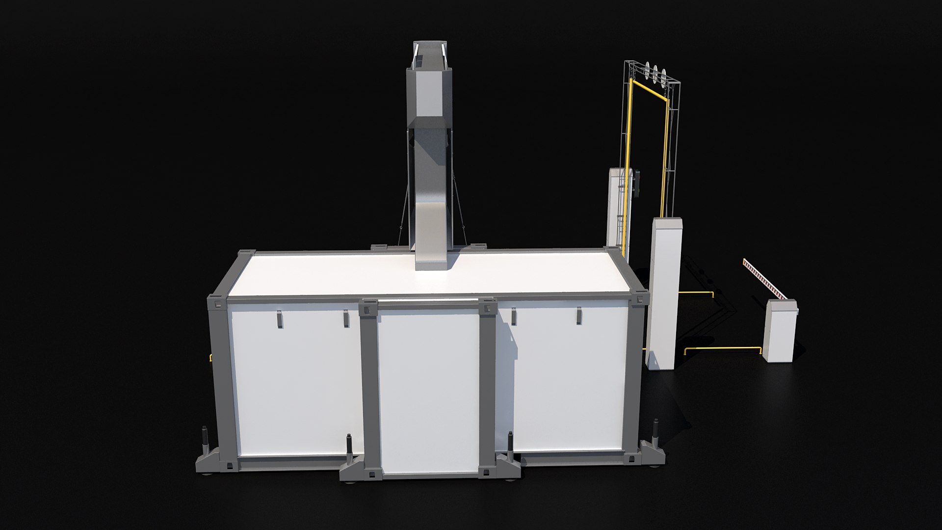 Border X-Ray Truck Control 3D Model - TurboSquid 1828201