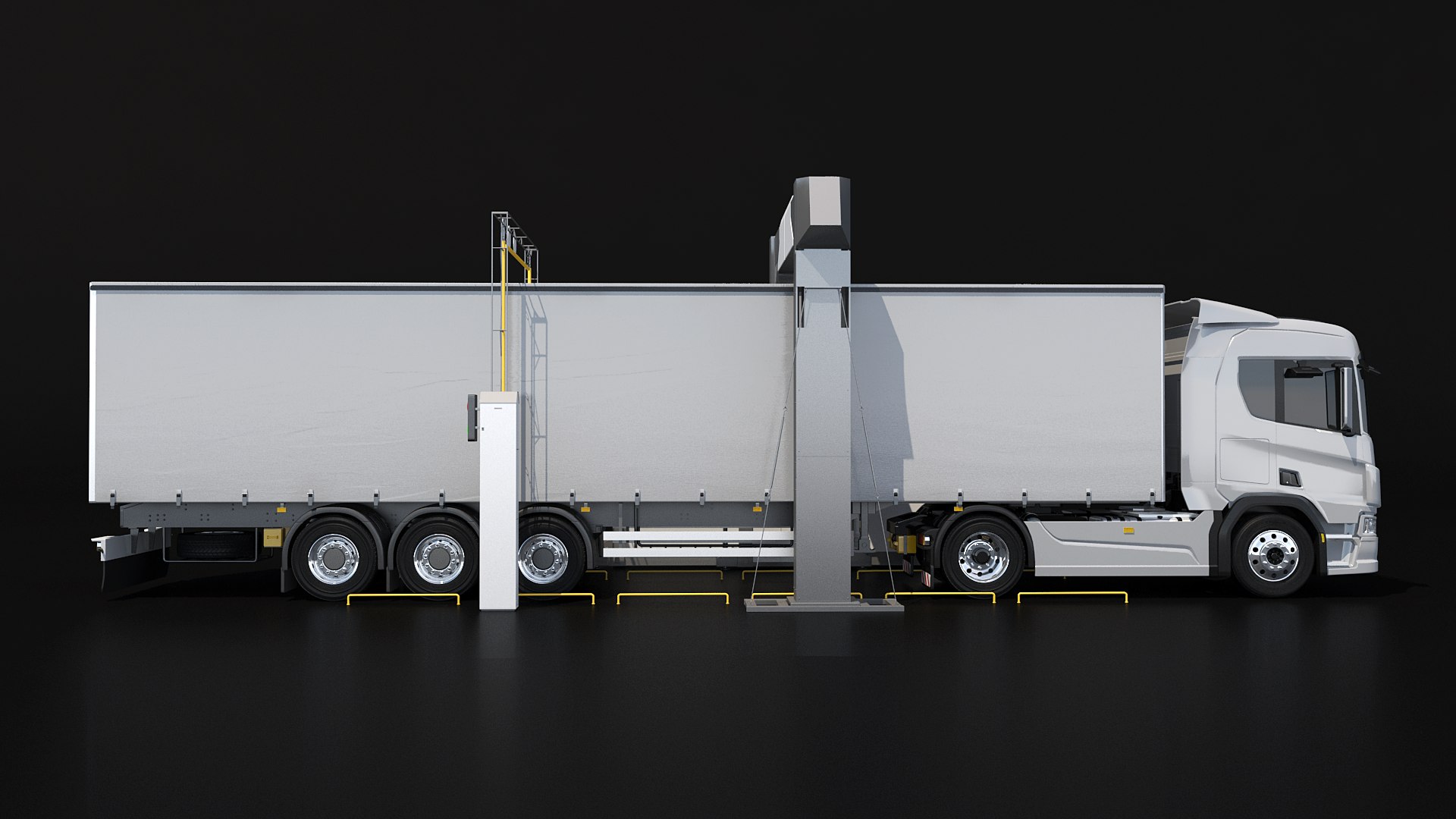 Border X-Ray Truck Control 3D Model - TurboSquid 1828201