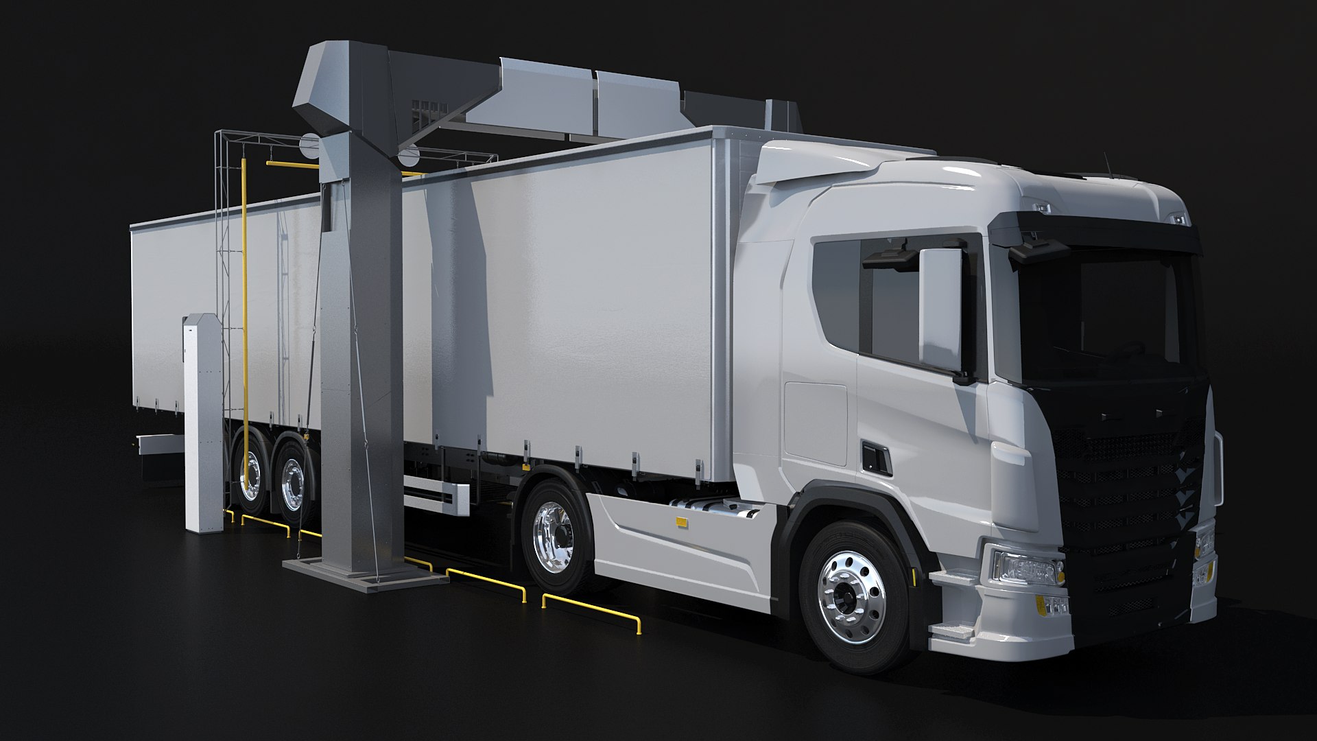 Border X-Ray Truck Control 3D Model - TurboSquid 1828201