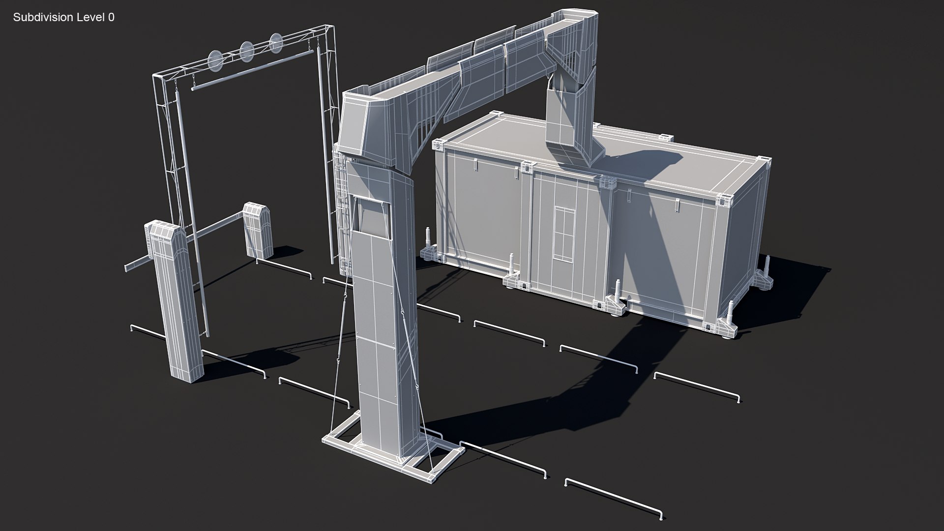 Border X-Ray Truck Control 3D model - TurboSquid 1828201