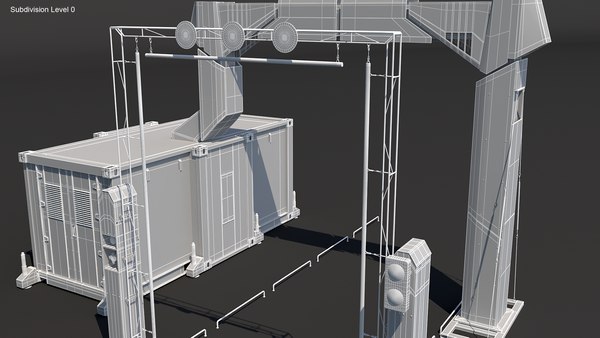 Border X-Ray Truck Control 3D model - TurboSquid 1828201