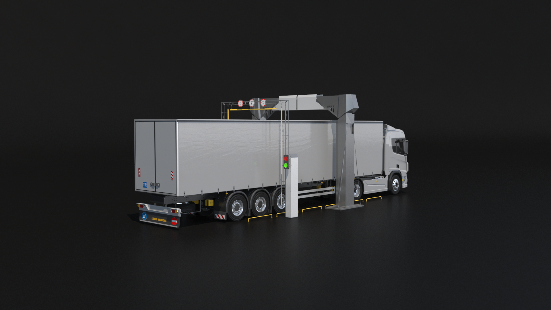Border X-Ray Truck Control 3D Model - TurboSquid 1828201