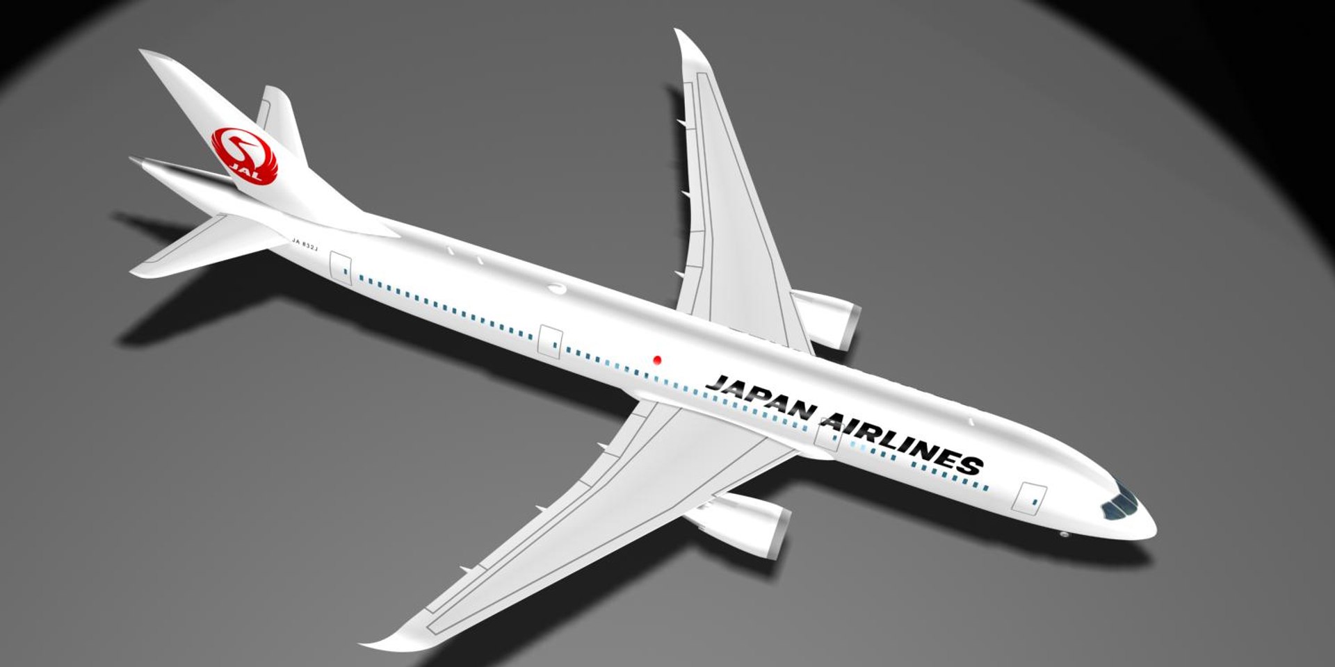 3d Model Jal 787-9 Dreamliner 787