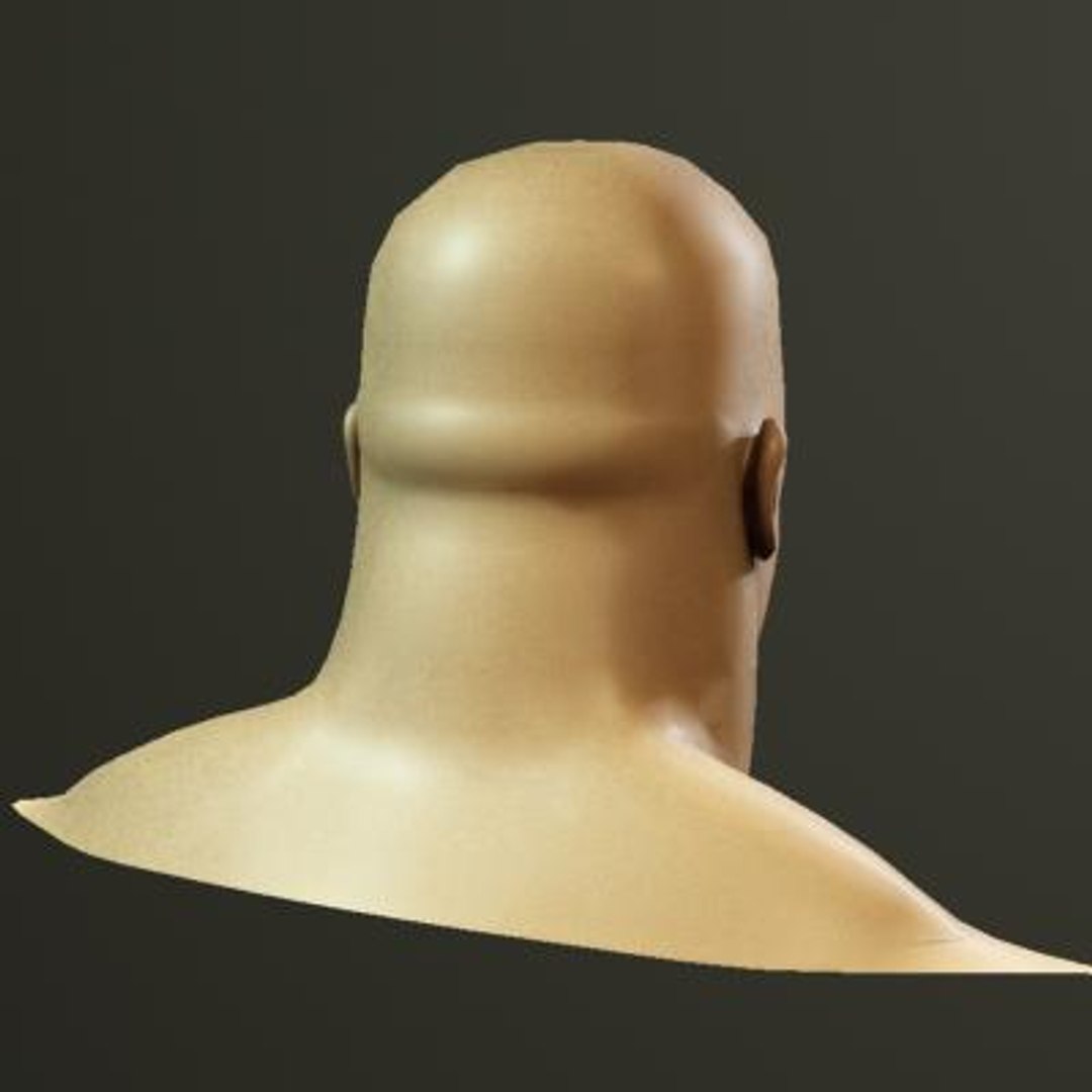 3dsmax Angry Male Head