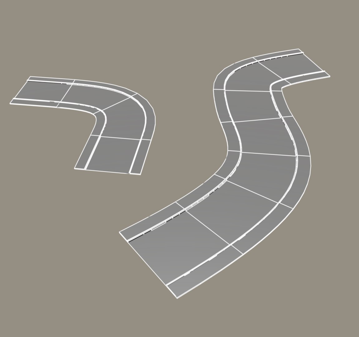 Modular Low-Poly Road Assets For City Scenes 3D - TurboSquid 2413965