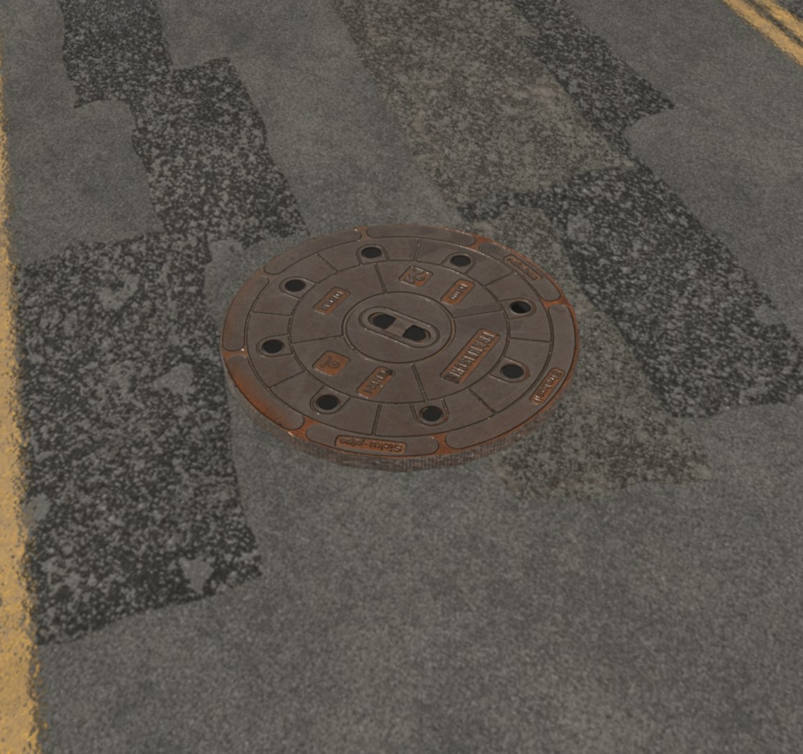 Modular Low-Poly Road Assets For City Scenes 3D - TurboSquid 2413965