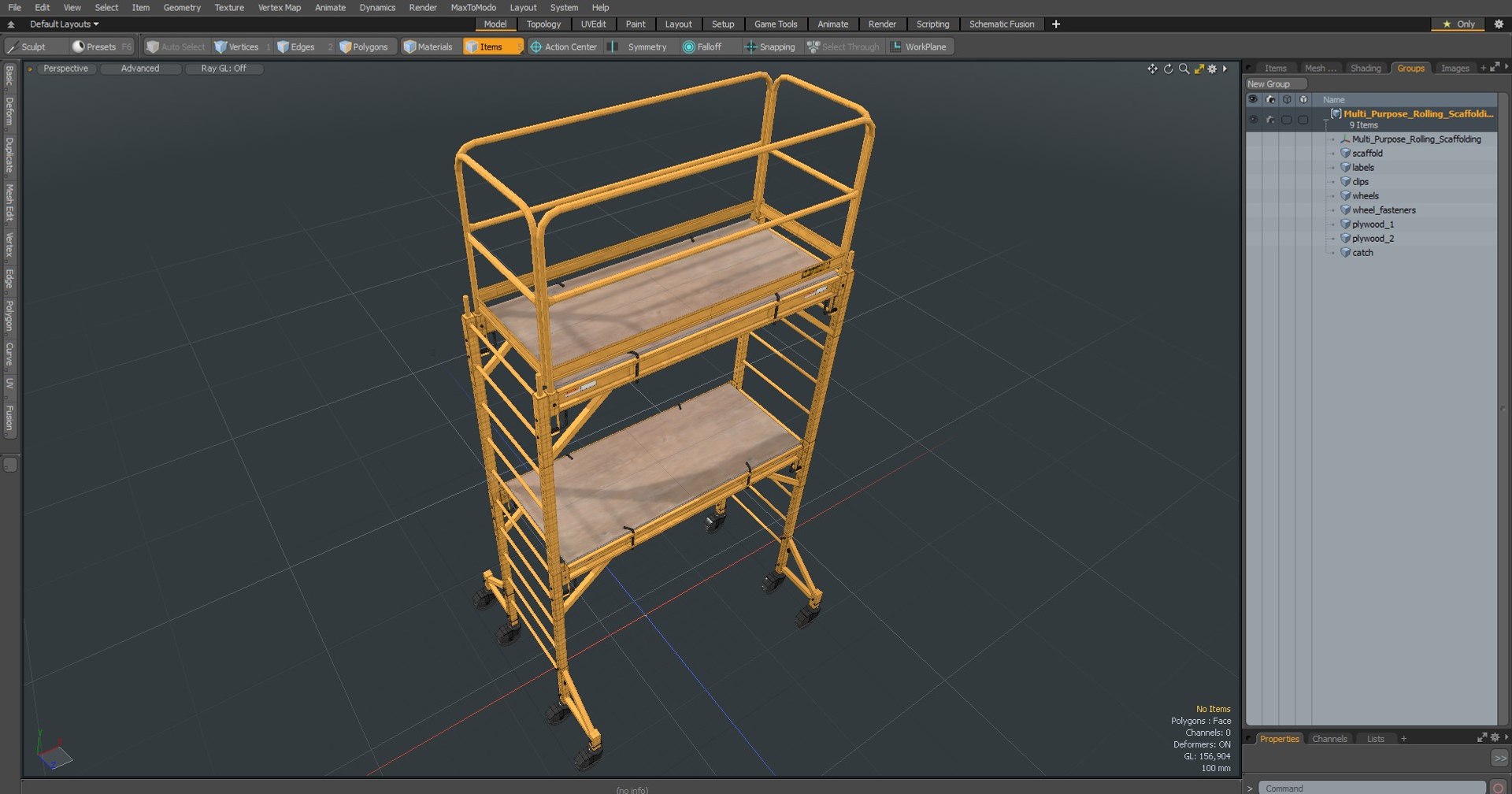 Multi Purpose Rolling Scaffolding 3D model - TurboSquid 2135028