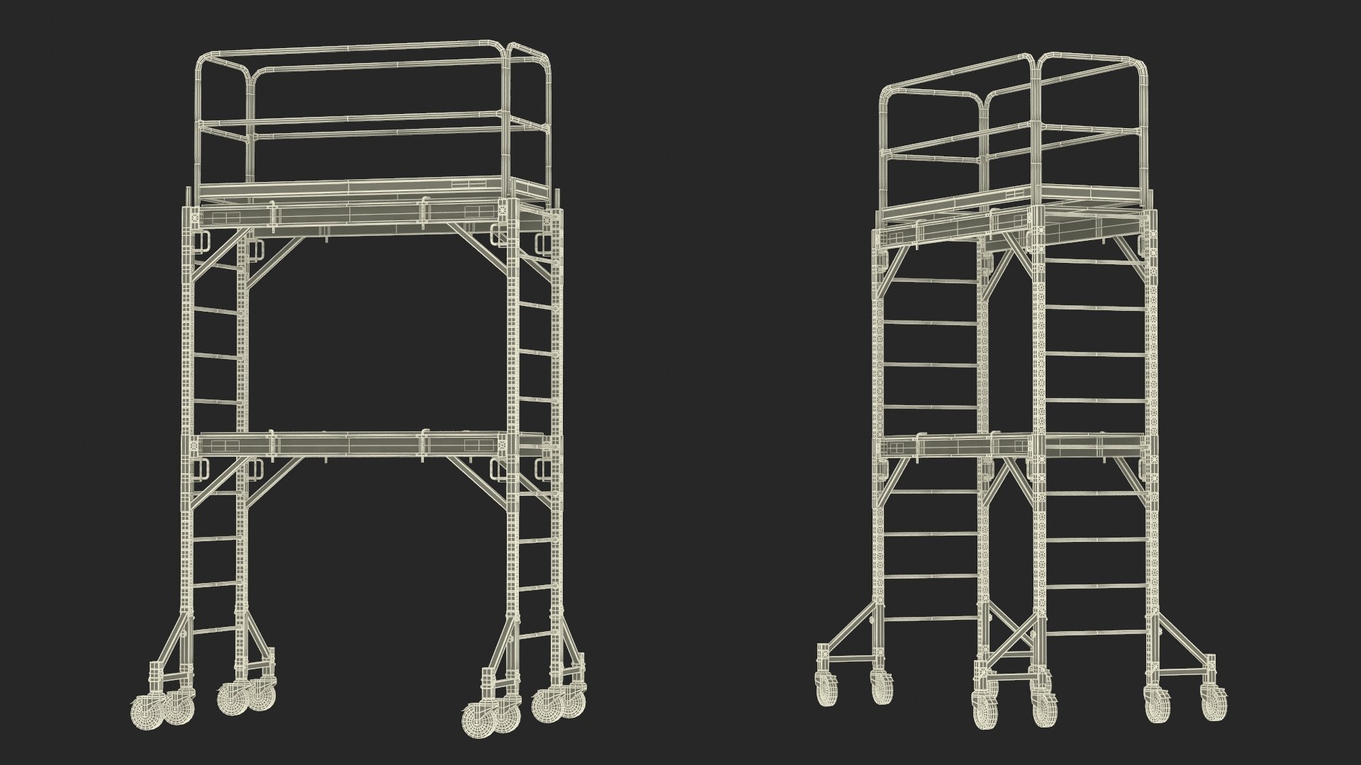 Multi Purpose Rolling Scaffolding 3D model - TurboSquid 2135028