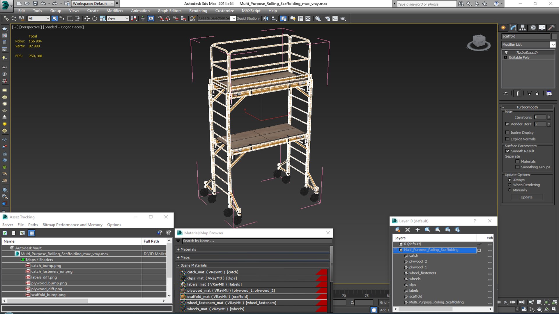 Multi Purpose Rolling Scaffolding 3D model - TurboSquid 2135028