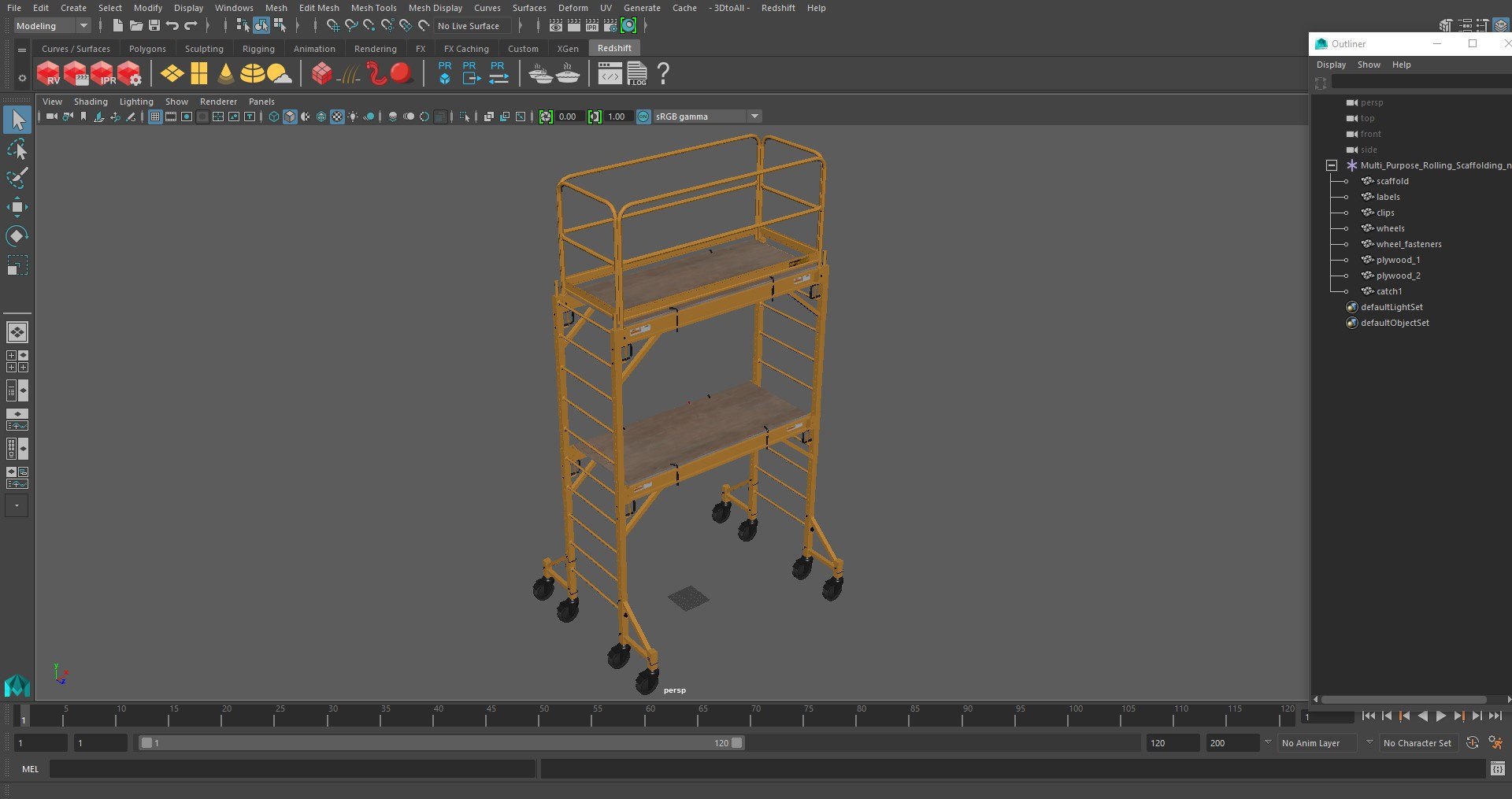Multi Purpose Rolling Scaffolding 3D model - TurboSquid 2135028