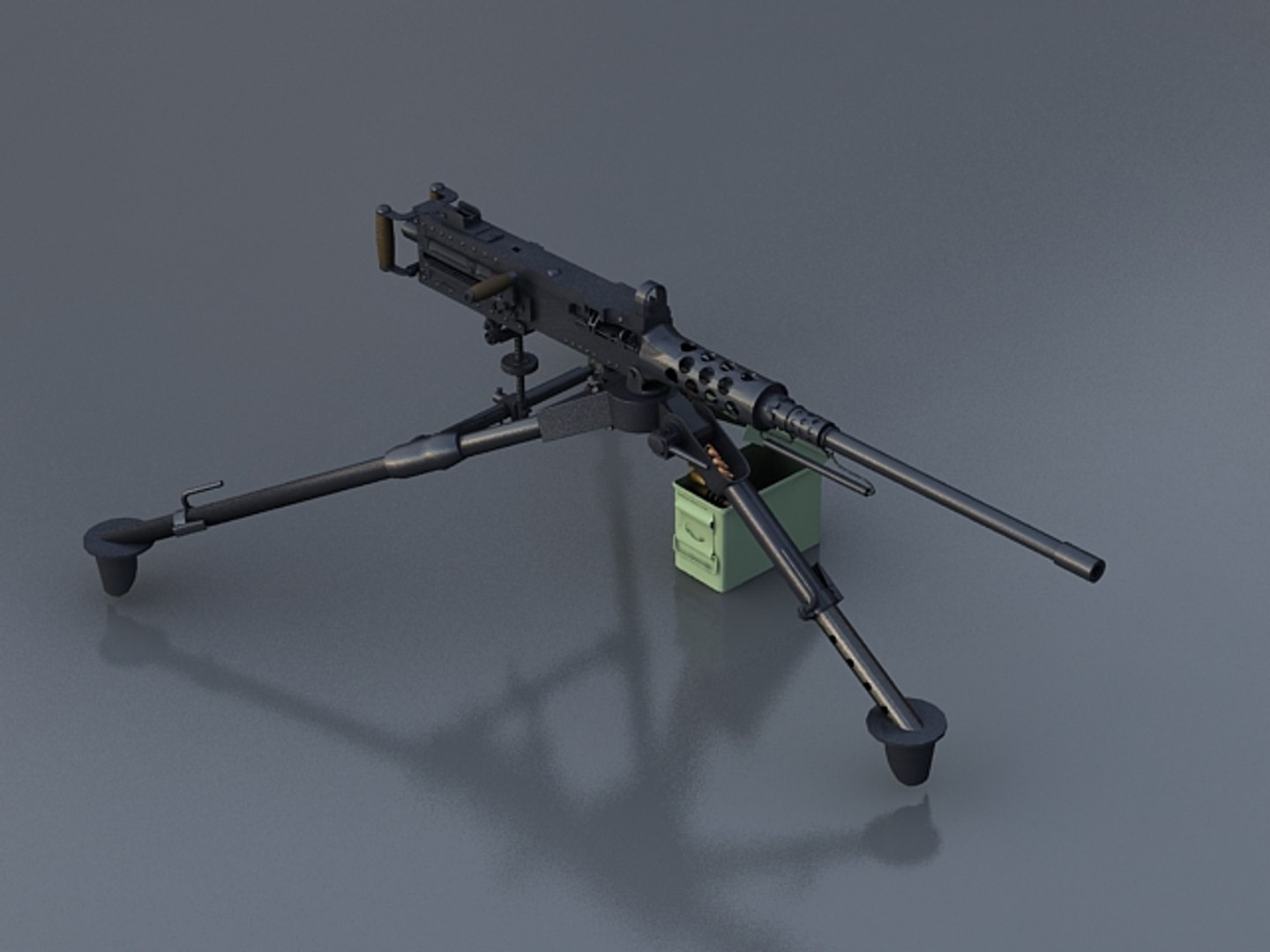 Machine Gun 3d Model