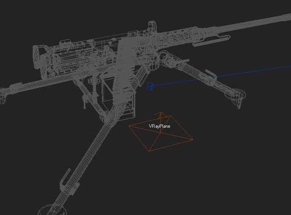 machine gun 3d model