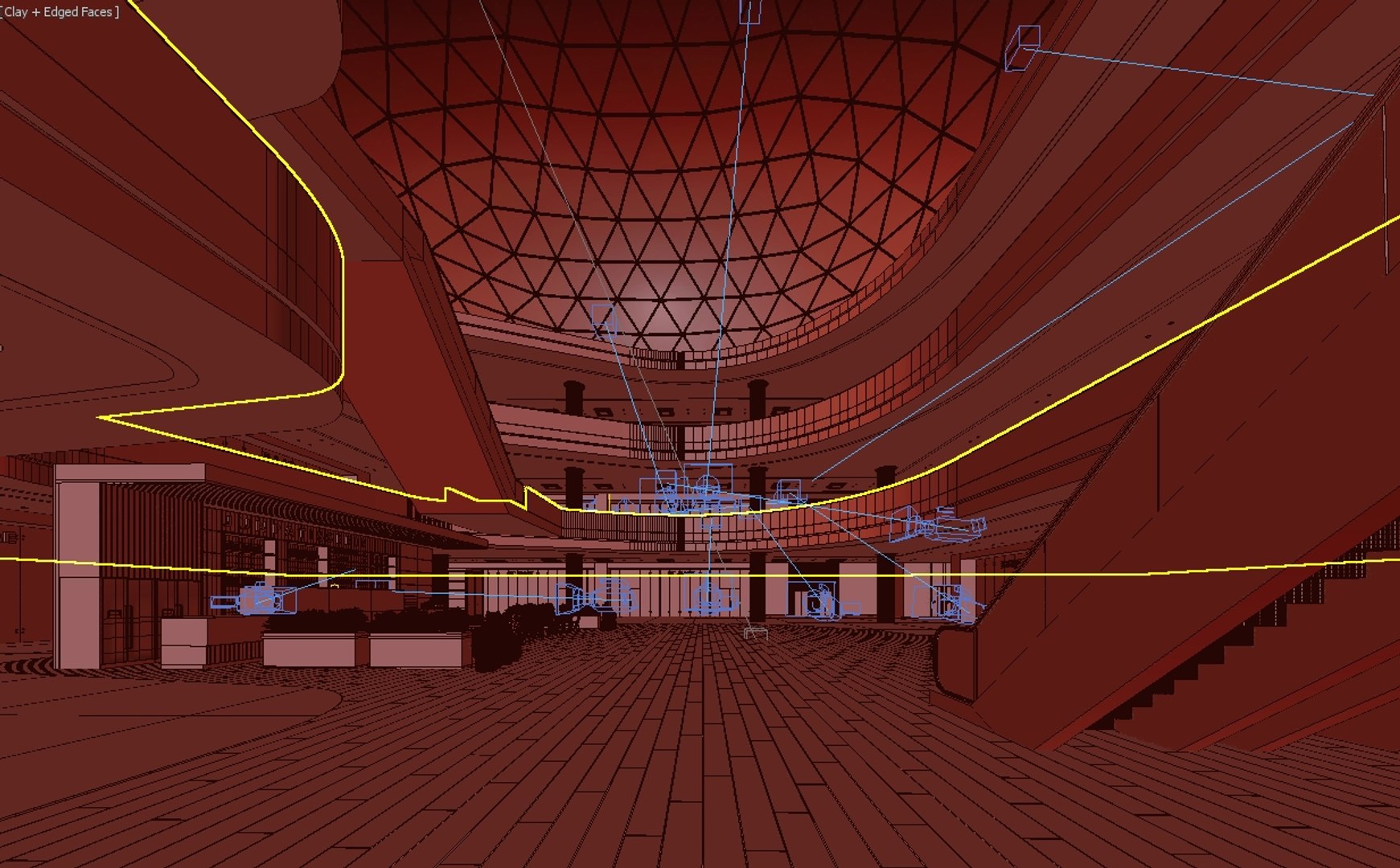 3D Modern Shopping Mall Interior model - TurboSquid 2038467