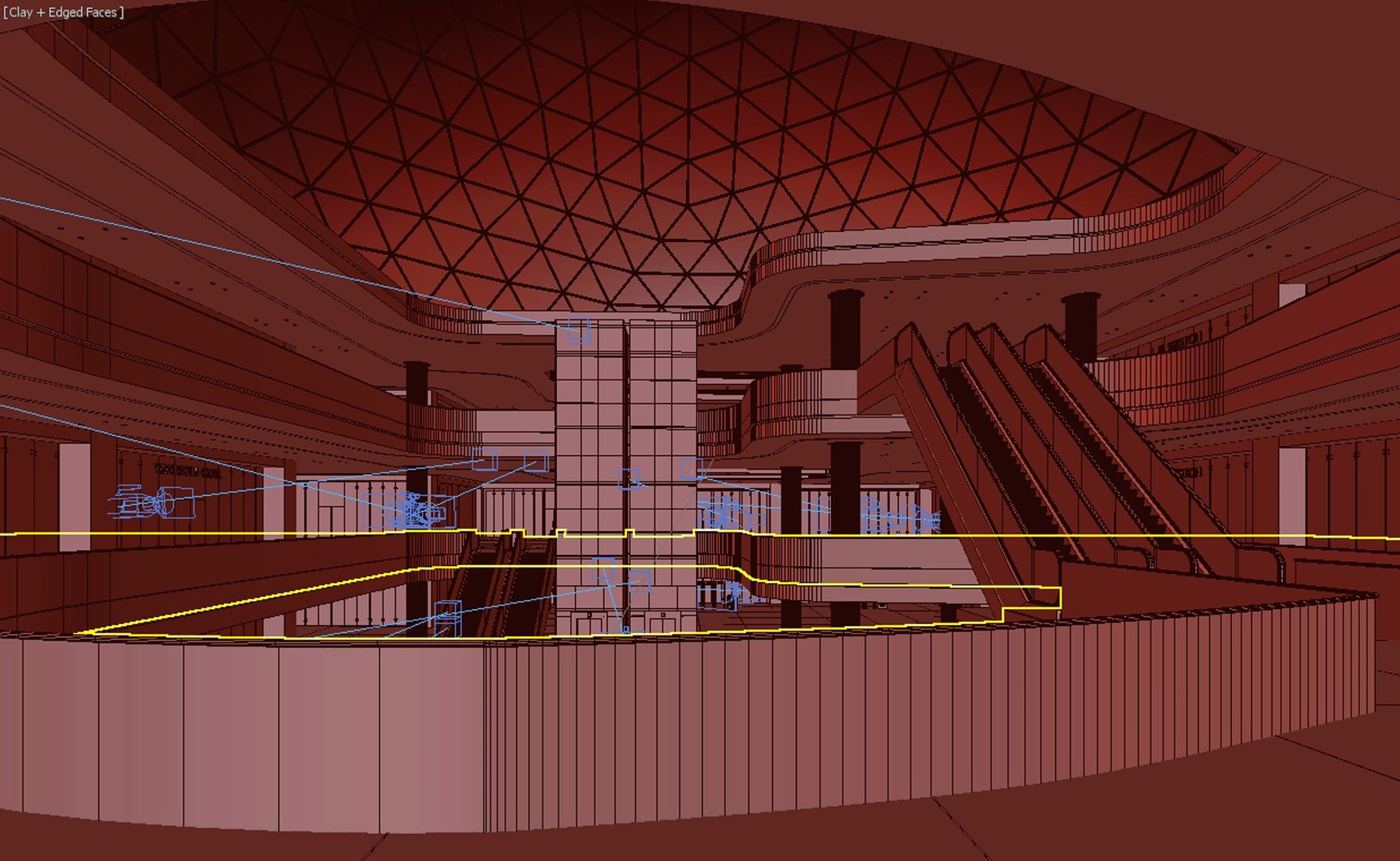 3D Modern Shopping Mall Interior model - TurboSquid 2038467