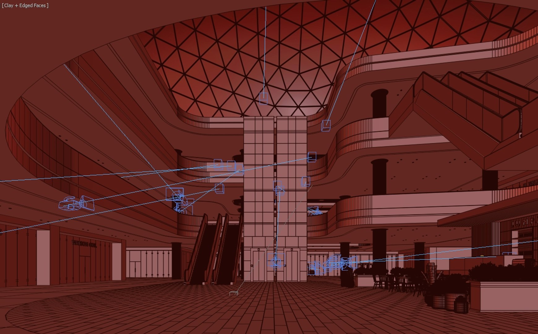 3D Modern Shopping Mall Interior model - TurboSquid 2038467