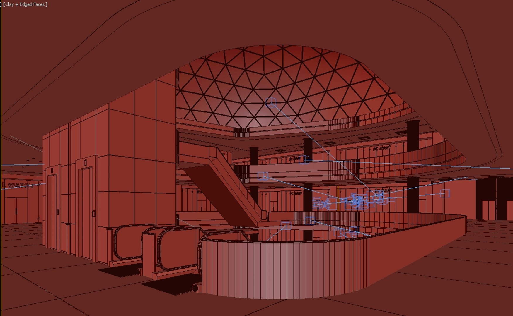 3D Modern Shopping Mall Interior model - TurboSquid 2038467