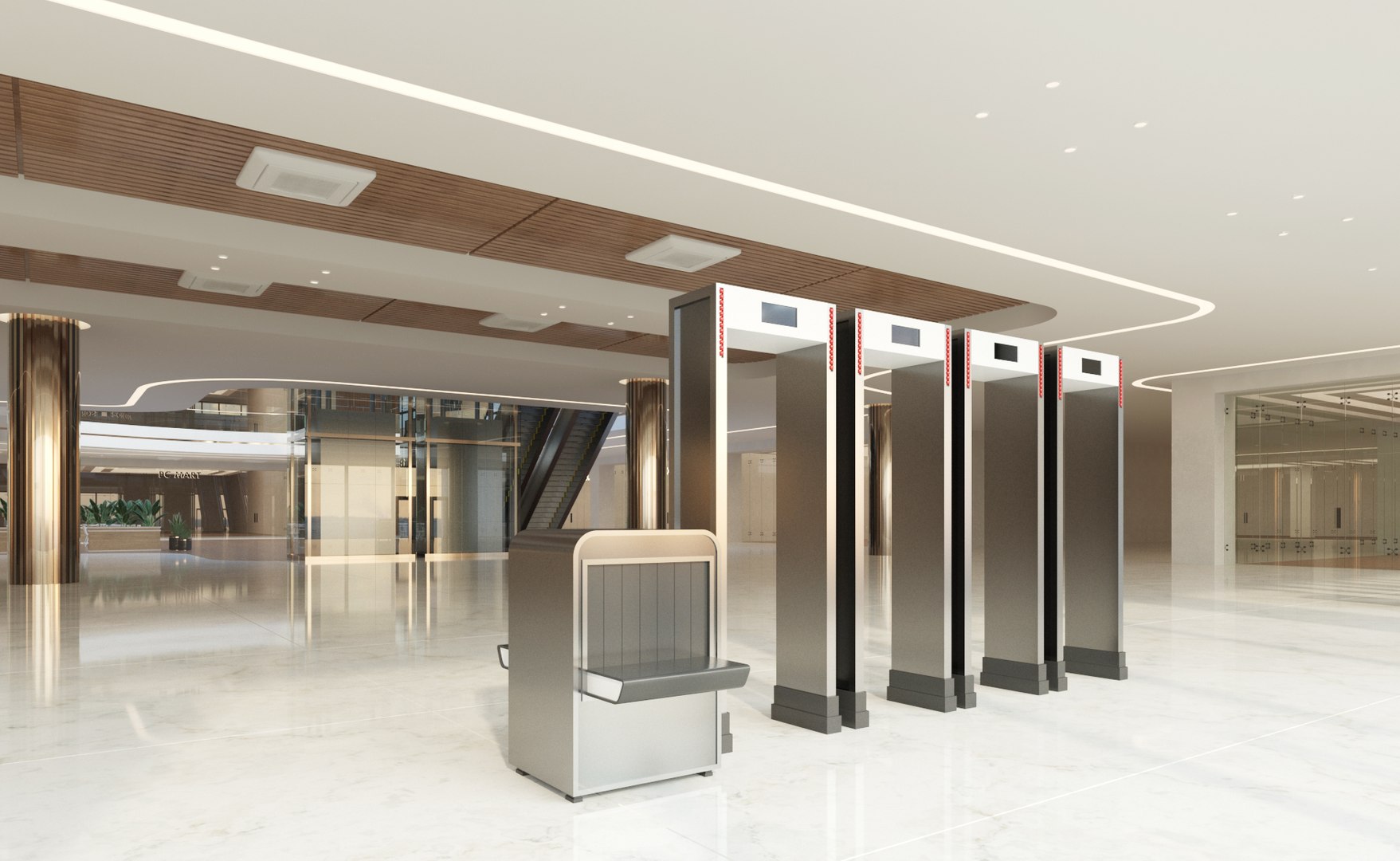 3D Modern Shopping Mall Interior model - TurboSquid 2038467