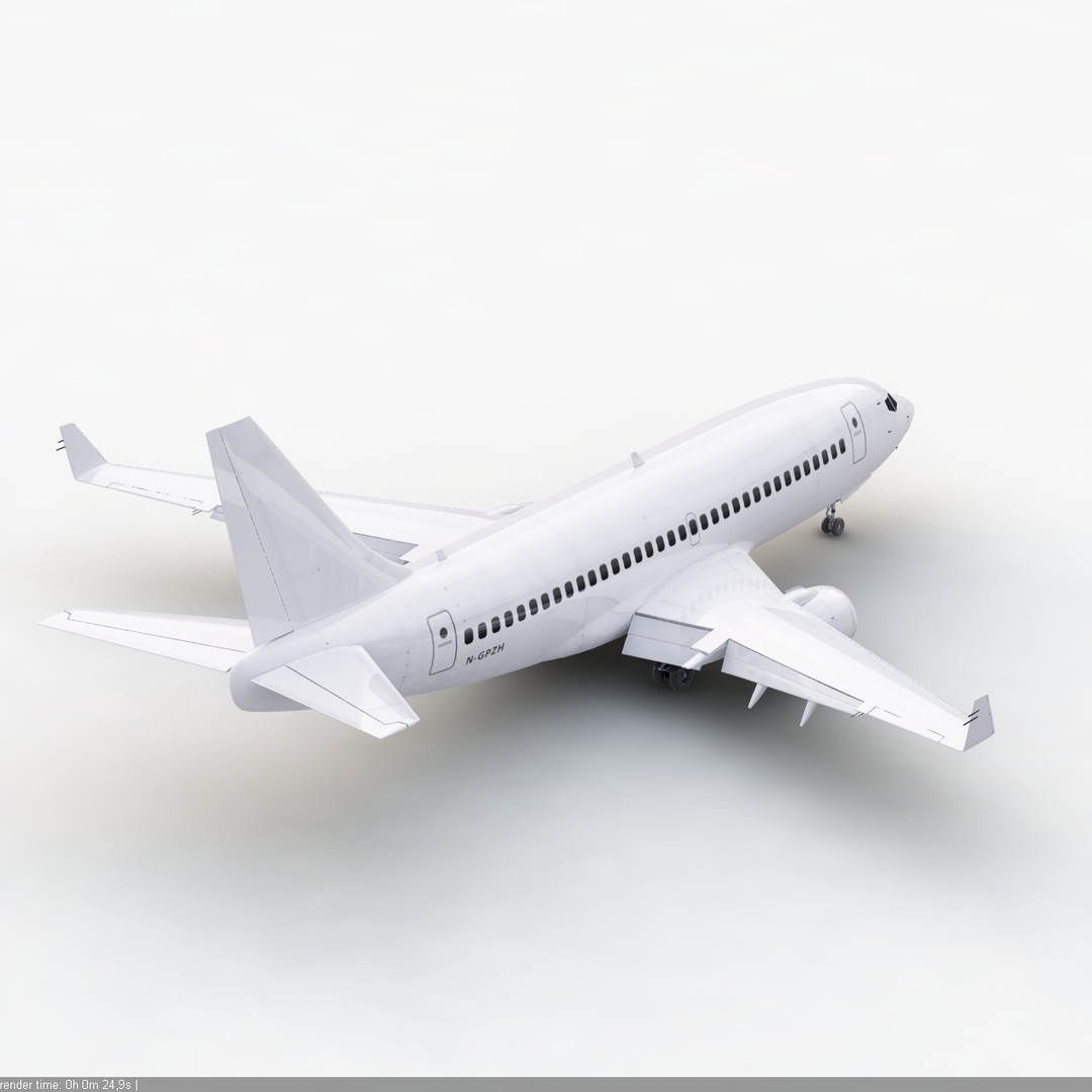 3d plane airplane generic model