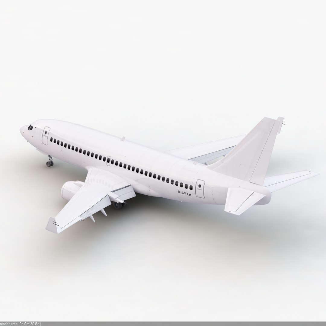 3d plane airplane generic model