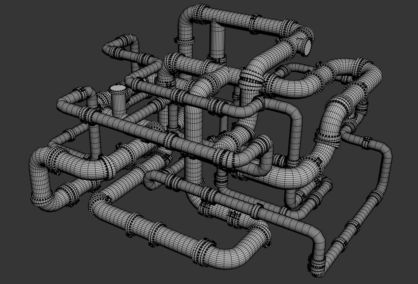 3D pipe element factory - TurboSquid 1297608