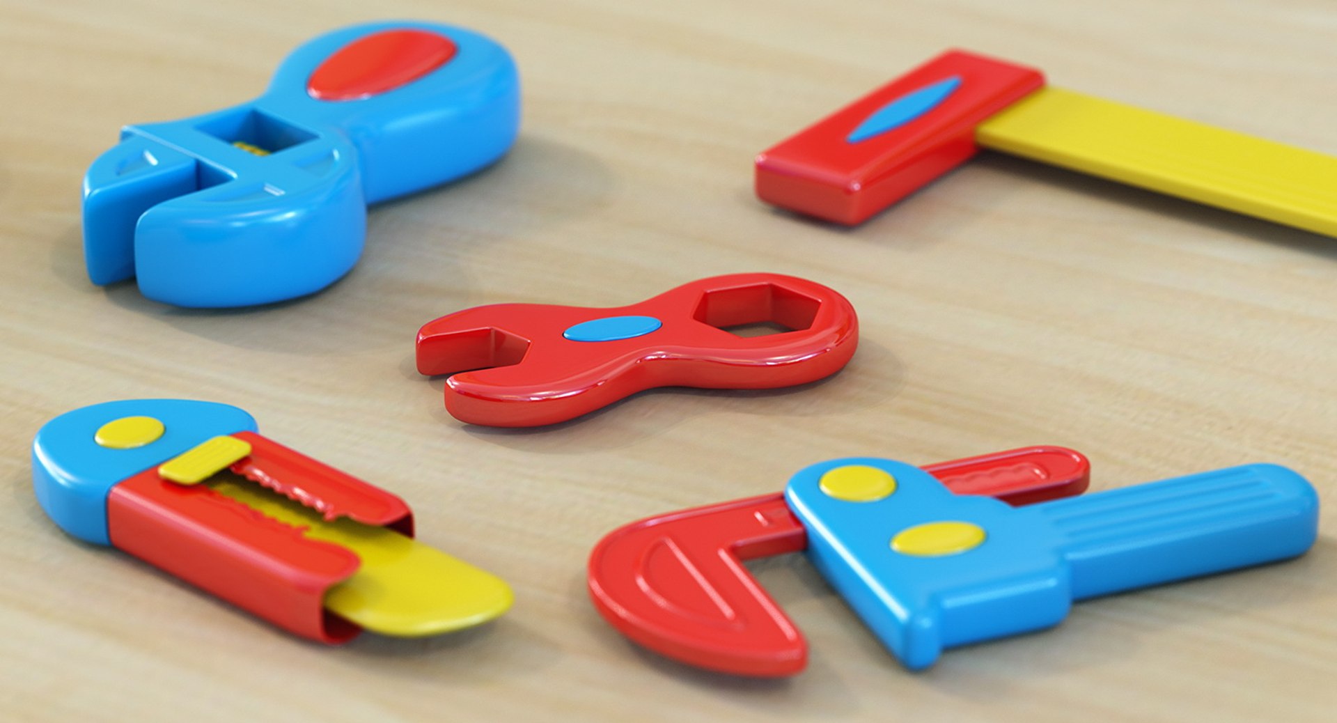 3D Plastic Toy Tools Collection - TurboSquid 2212362
